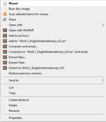 Missing mount option in Windows 10 Context menu, how to repair? | Gear ...