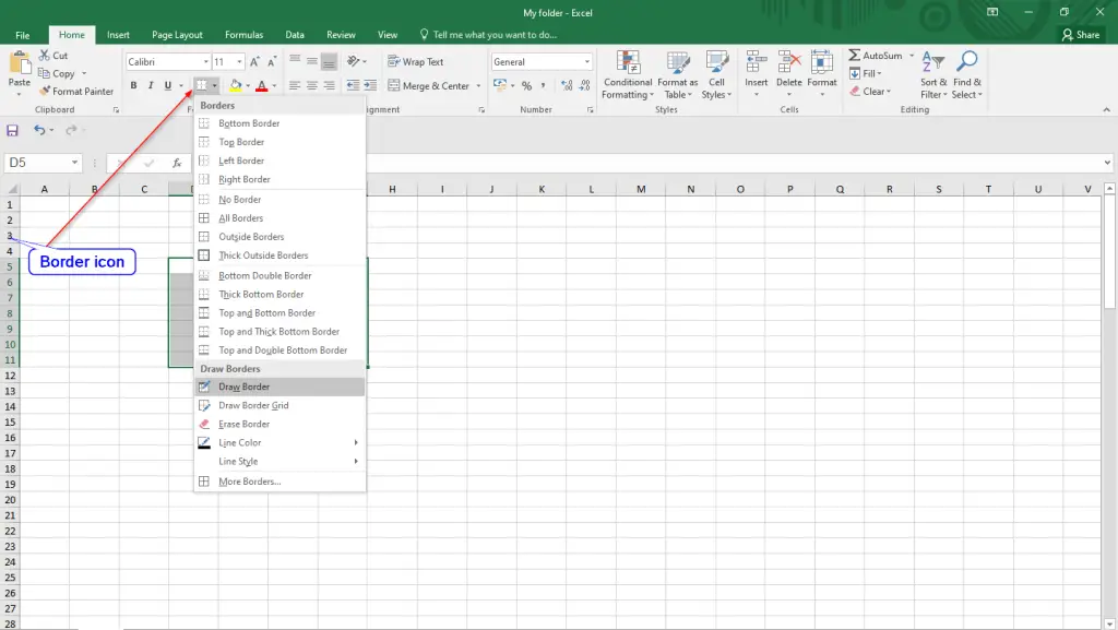 How to Add or Remove Borders in Microsoft Excel Cells? | Gear Up Windows
