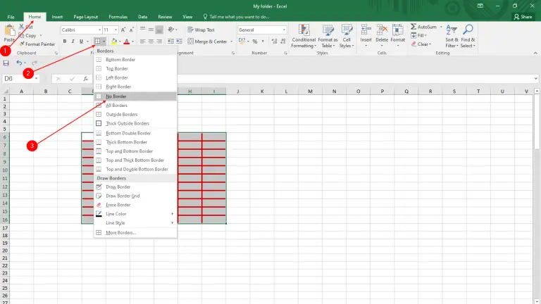 How to Add or Remove Borders in Microsoft Excel Cells? | Gear Up Windows