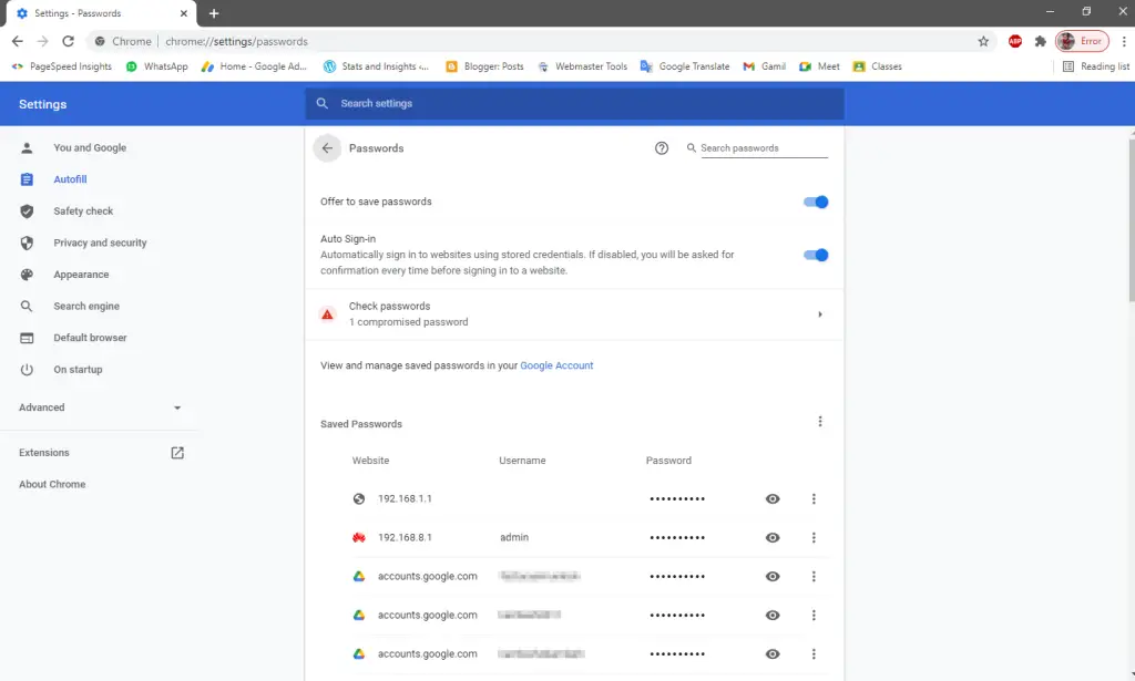 How to See Your Saved Passwords on Google Chrome? | Gear Up Windows