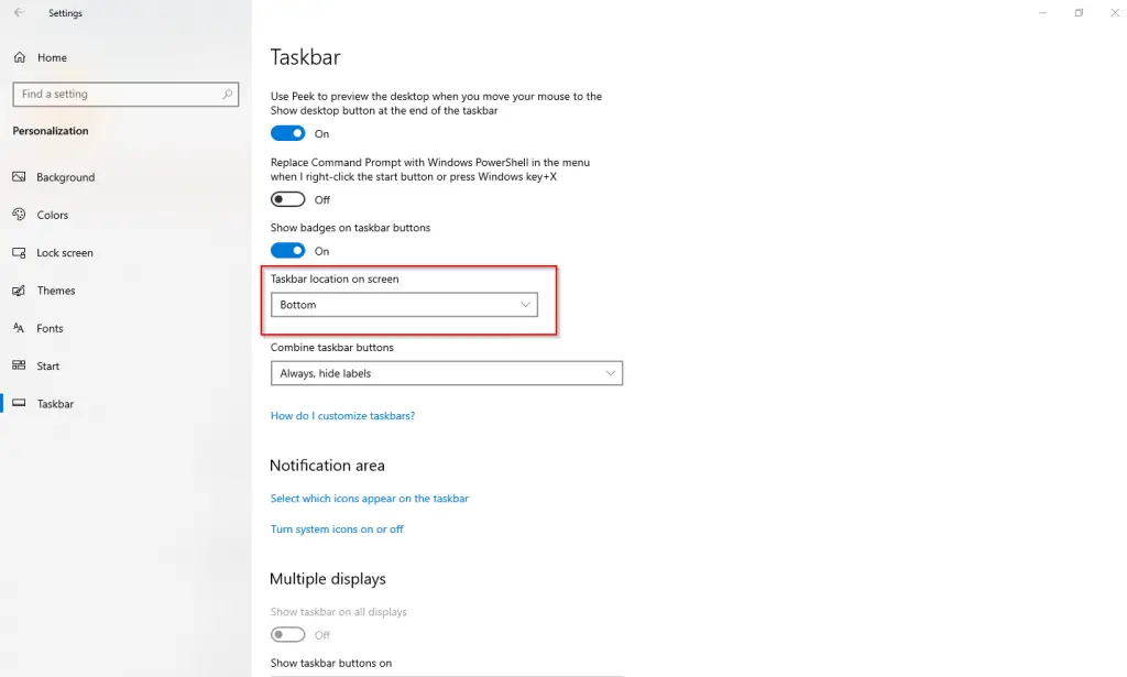 How to move the taskbar in Windows 10 to any side of your screen or ...