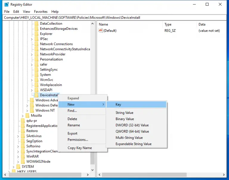 Enable or Disable Installation of Removable Devices in Windows 10, 8, & 7
