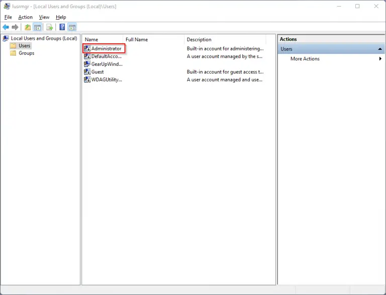 How to Enable Built-in Administrator Account in Windows 11? | Gear Up ...