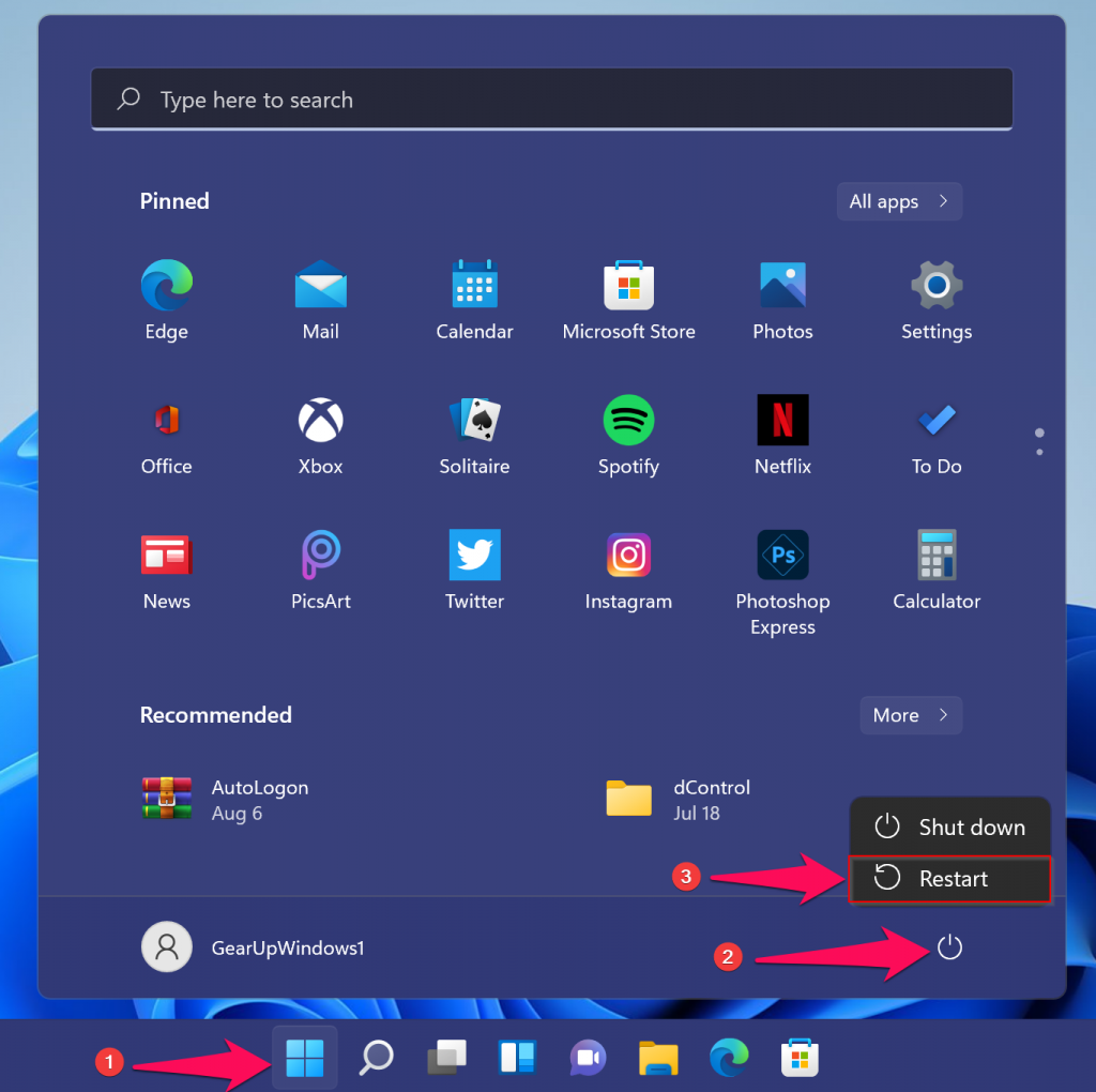 How to Reboot or Restart a Windows 11 PC? | Gear Up Windows How to Reboot or Restart a Windows 11 PC? | Gear Up Windows