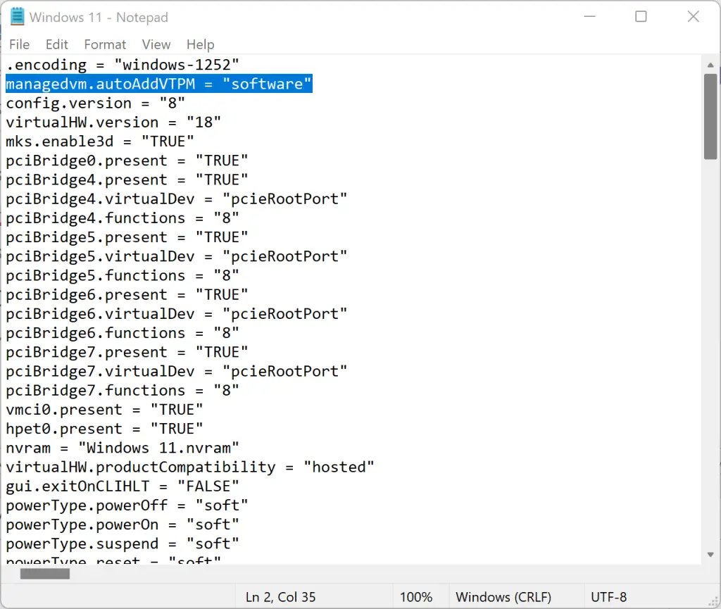 How to Add TPM to a VMWare Player Virtual Machine for Windows 11 ...