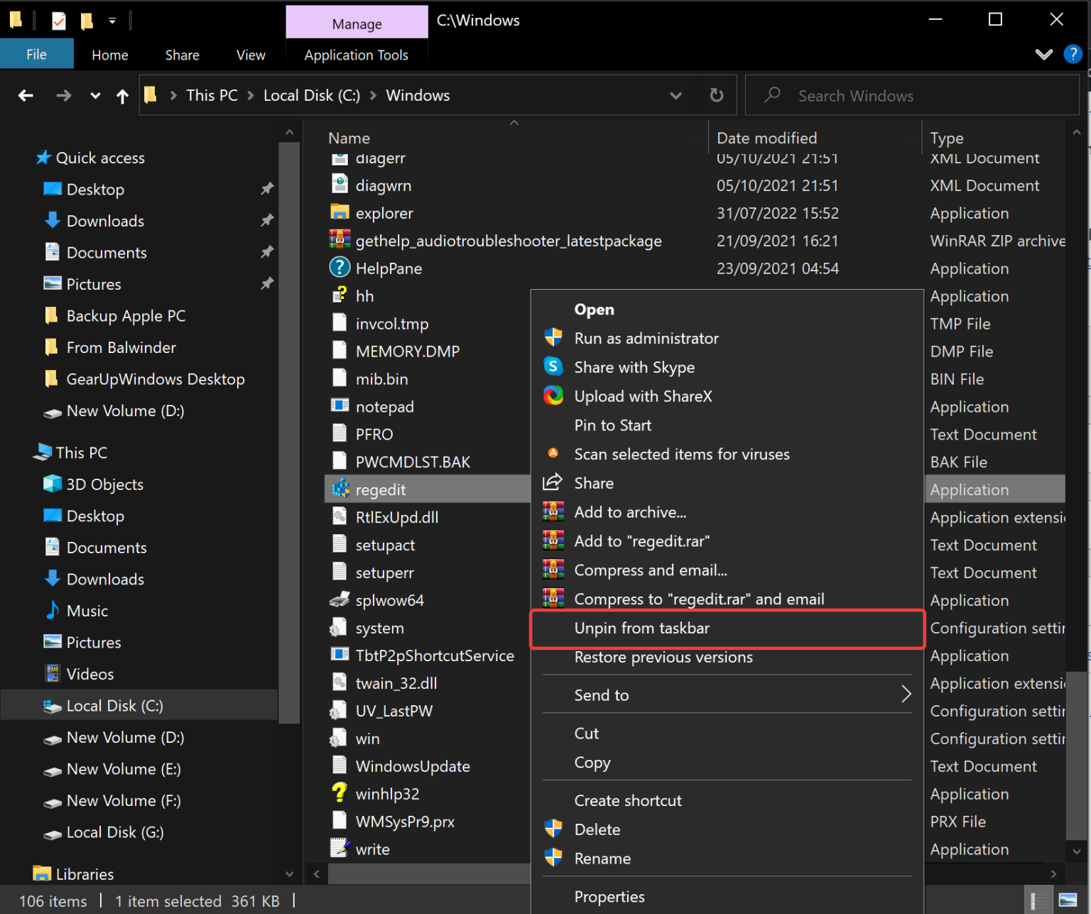 How to Pin to Taskbar and Unpin from Taskbar in Windows 10? | Gear Up ...