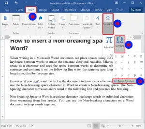 How to Insert a Non-Breaking Space in Microsoft Word? | Gear Up Windows