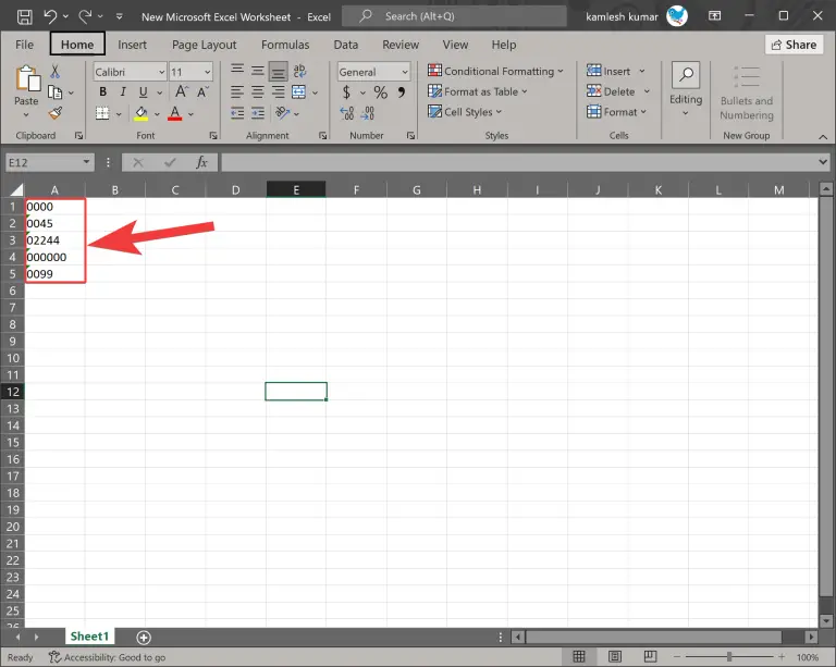 How to Insert 0 Before Any Number in Excel? | Gear Up Windows