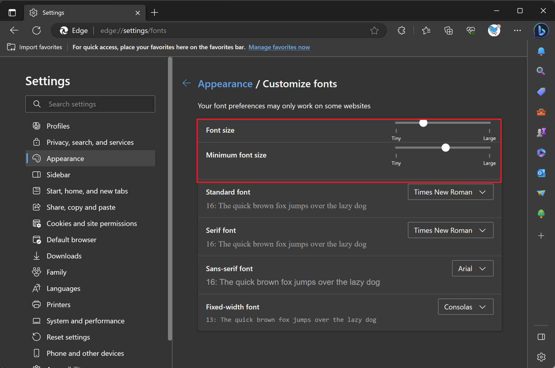 How to Change the Default Font Size in Microsoft Edge? | Gear Up Windows