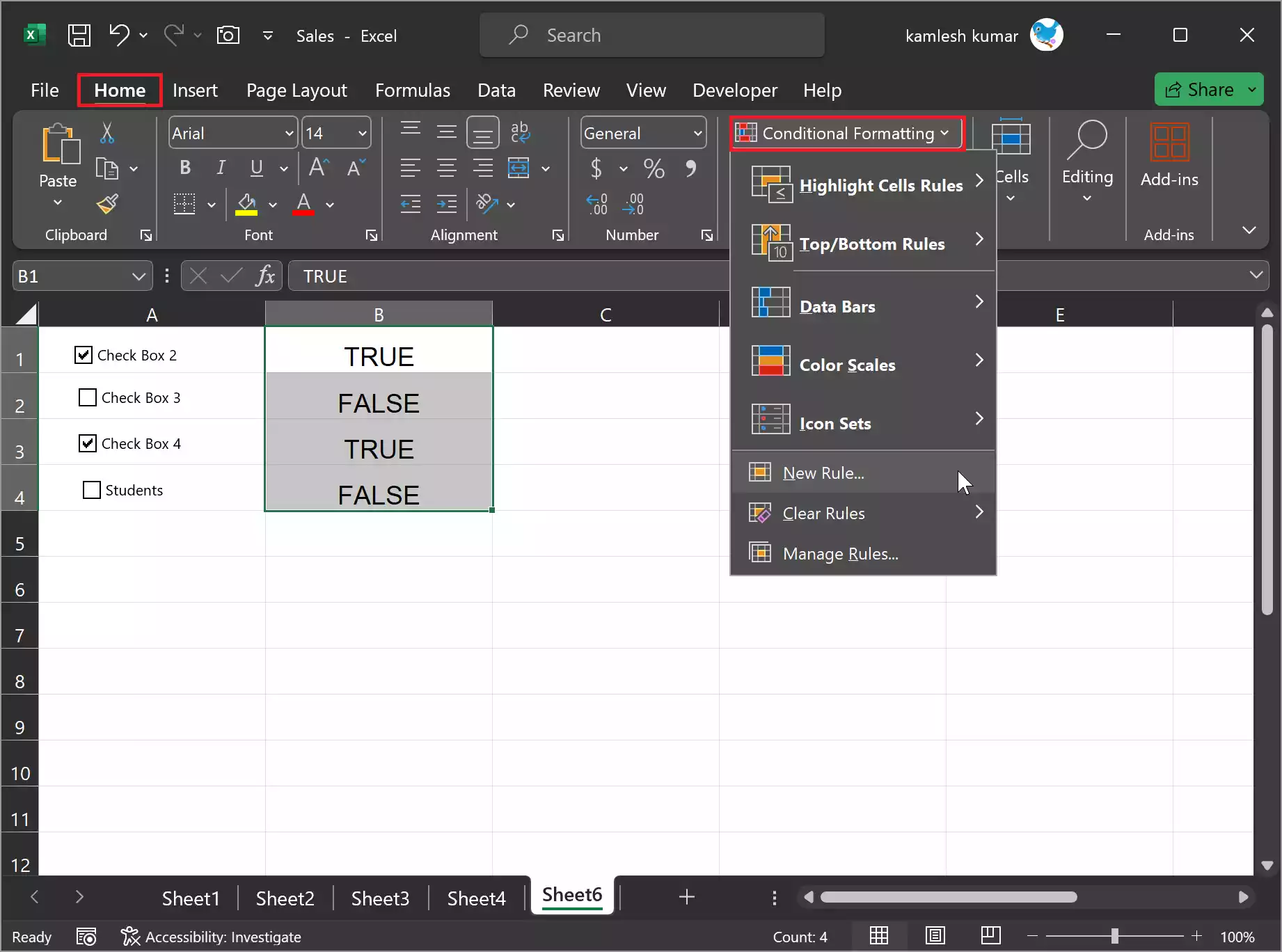 How To Count Checkboxes In Microsoft Excel Gear Up Windows